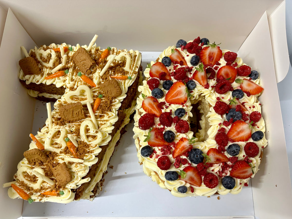 Large Double Number Cake – BuzzyCakes